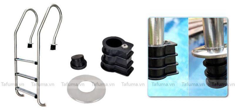 Thang bể bơi SF215 2 bậc [CHẤT LIỆU INOX]